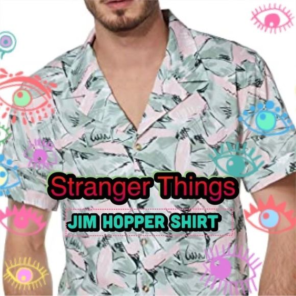 Netflix | Shirts | Huge 4xlt Stranger Things Jim Hopper Shirt T2 | Poshmark